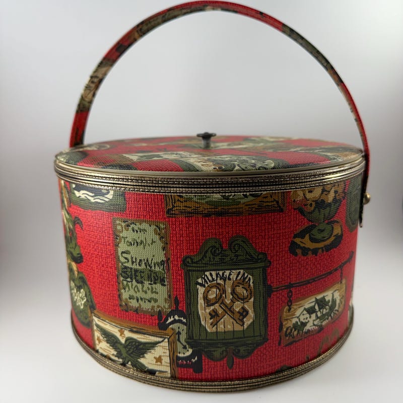 Vintage Hat Box - Etsy
