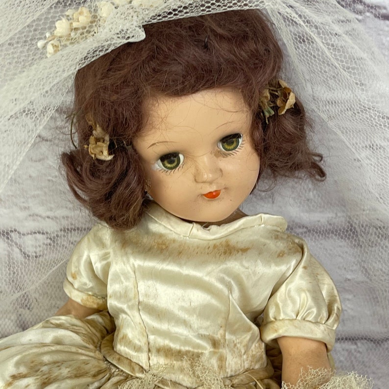 Vintage 1960s Era Ideal Bride Doll With Wedding Dress Veil & - Etsy