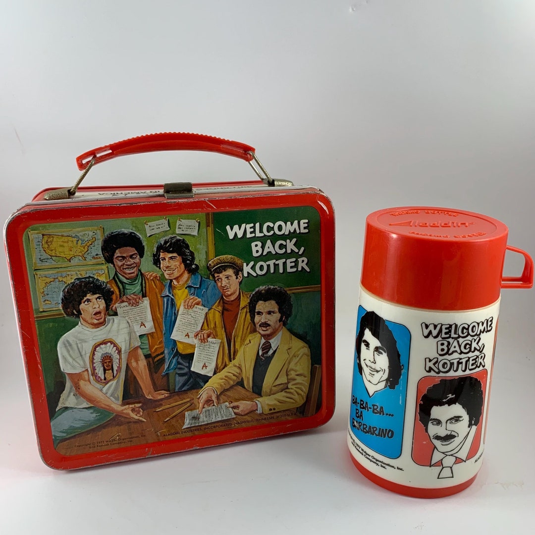 Vintage WELCOME BACK KOTTER Metal Lunch Box and Thermos Alladin - Etsy
