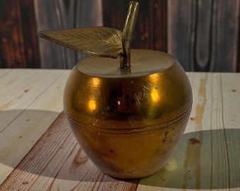 Vintage Brass Apple Bell With Stem/teacher Gift - Etsy