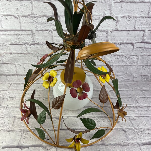 Metal Floral Chandelier - Etsy