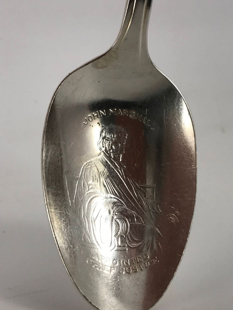 Vintage John Adams Presidential Souvenir Spoon - Etsy