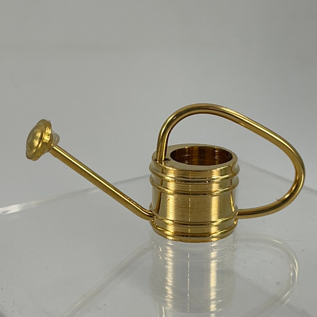 Vintage Miniature Solid Brass Watering Can - Etsy