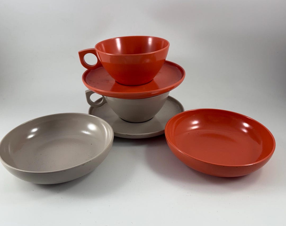 Vintage Melmac AZTEC Cups Saucers and Bowls - Etsy