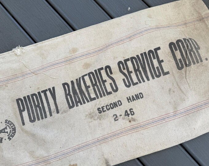 Vintage 1946 Purity Bakeries Service Corp Second Hand Black Lettering ...