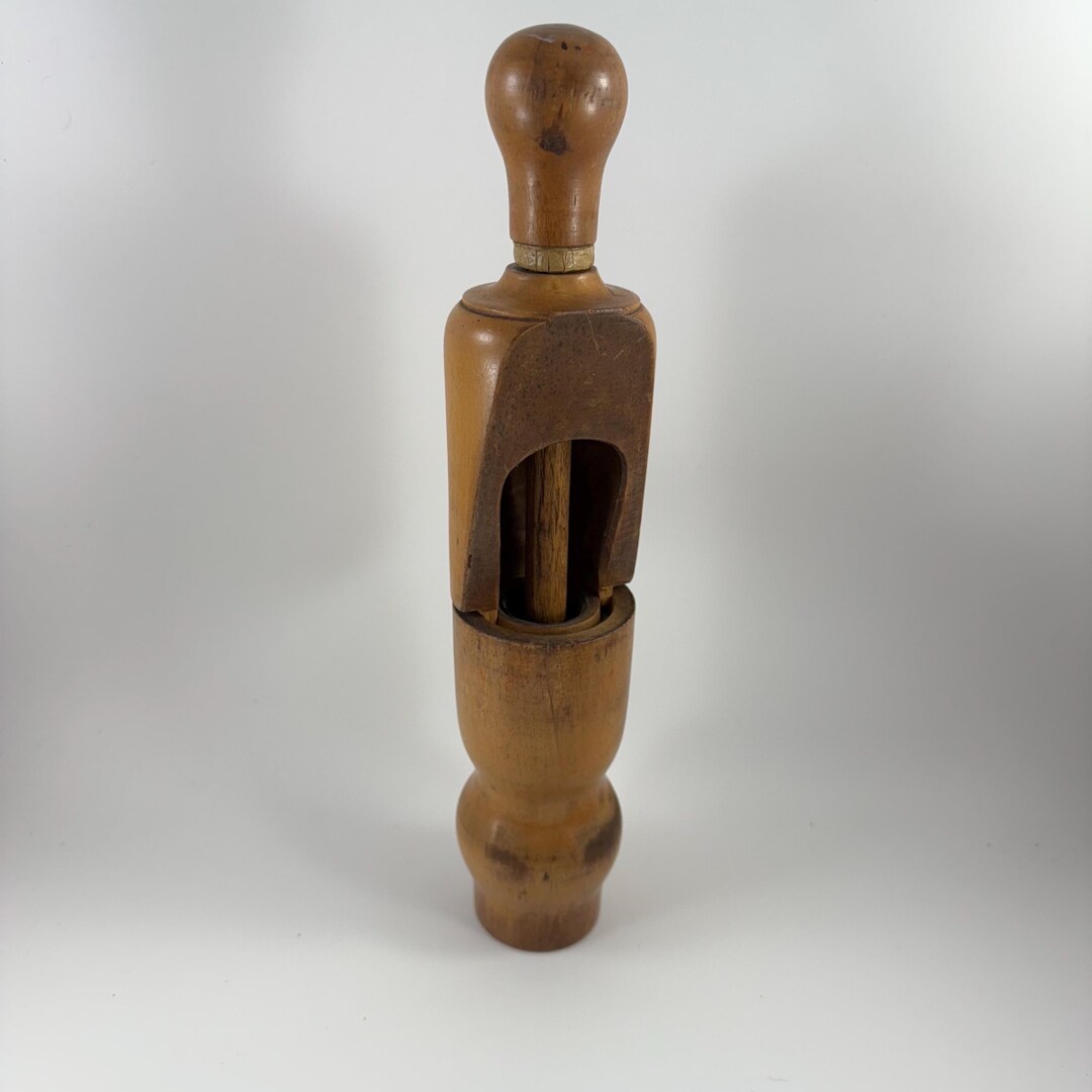 Vintage French Wood Bottle Corker Unique Kitchen Tool - Etsy
