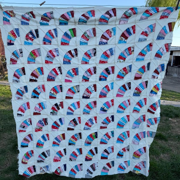 Vintage Fan Quilt - Etsy