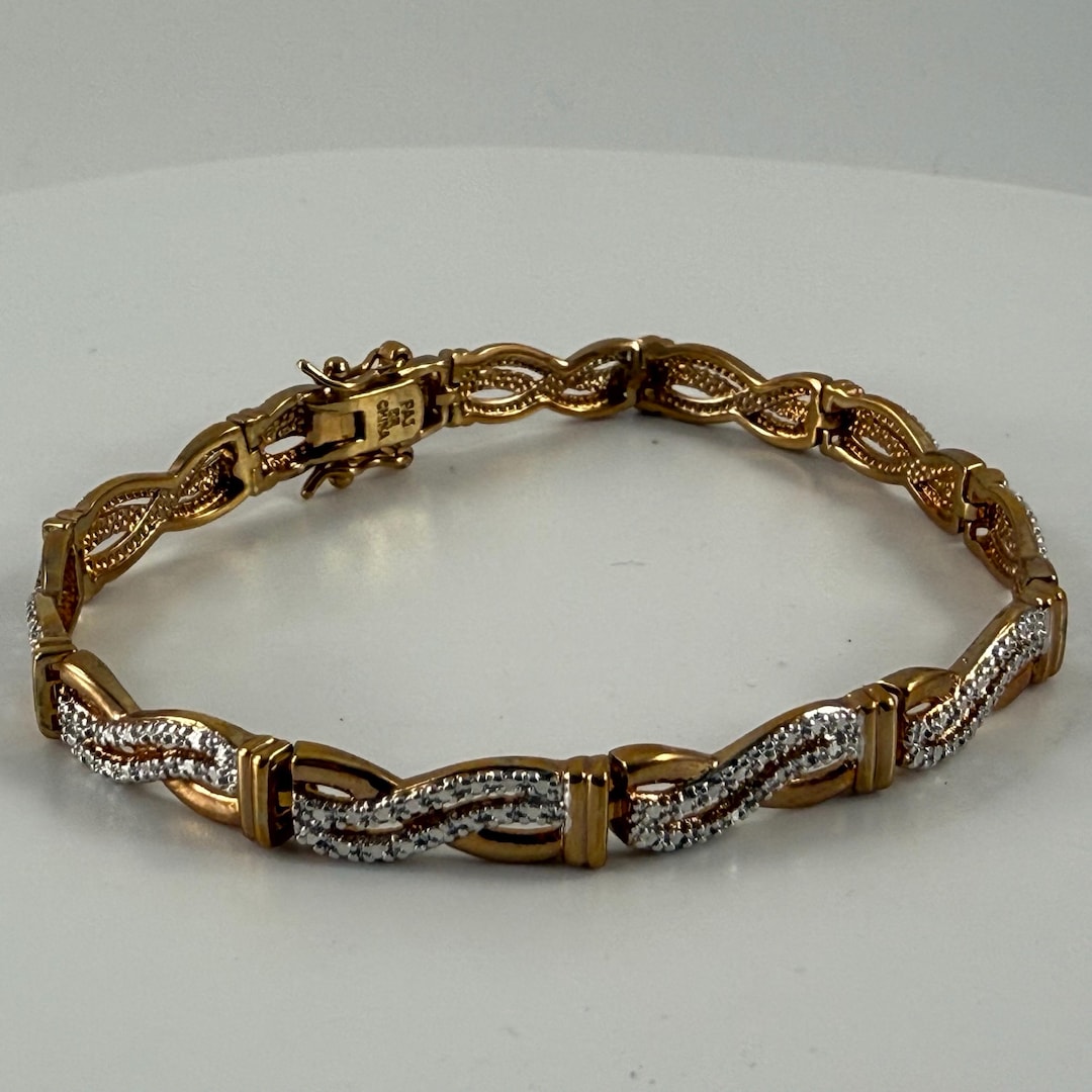 Vintage PAJ BR Prime Art and Jewel Link Bracelet Goldtone and ...
