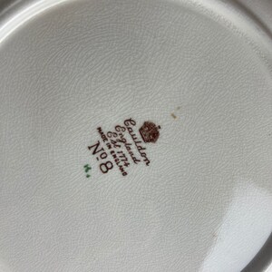 Vintage CAULDON England Flower Series Plate Number 8 Yellow Flowers ...