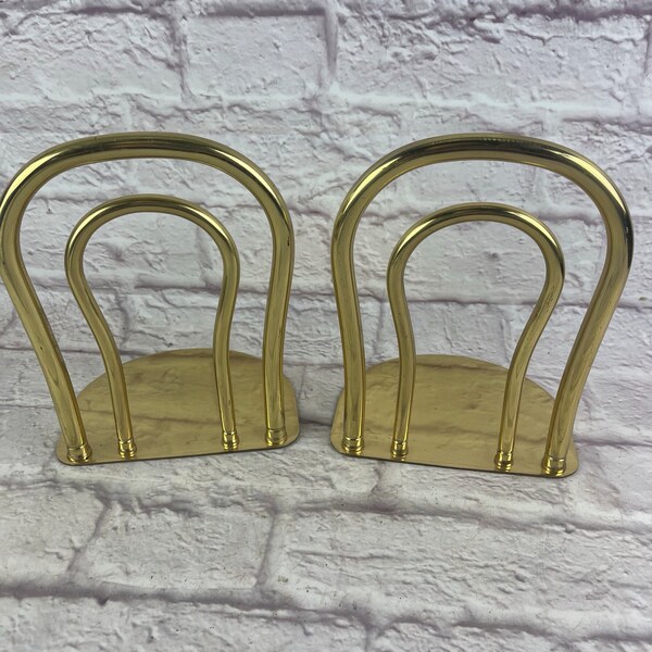 Brass Shell Bookends - Etsy
