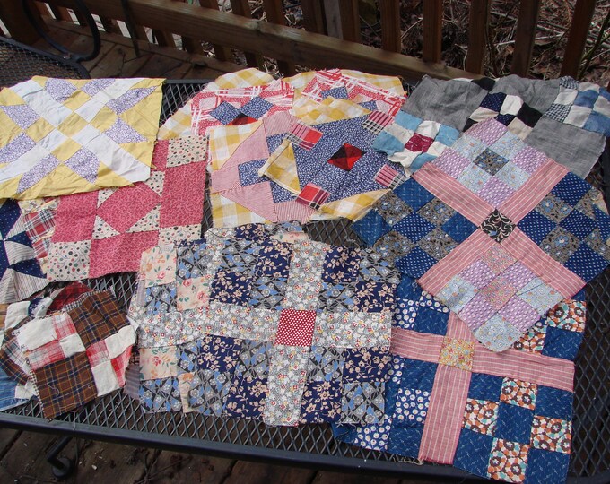 22 Vintage and Antique Quilt Blocks of Assorted Patterns - Etsy