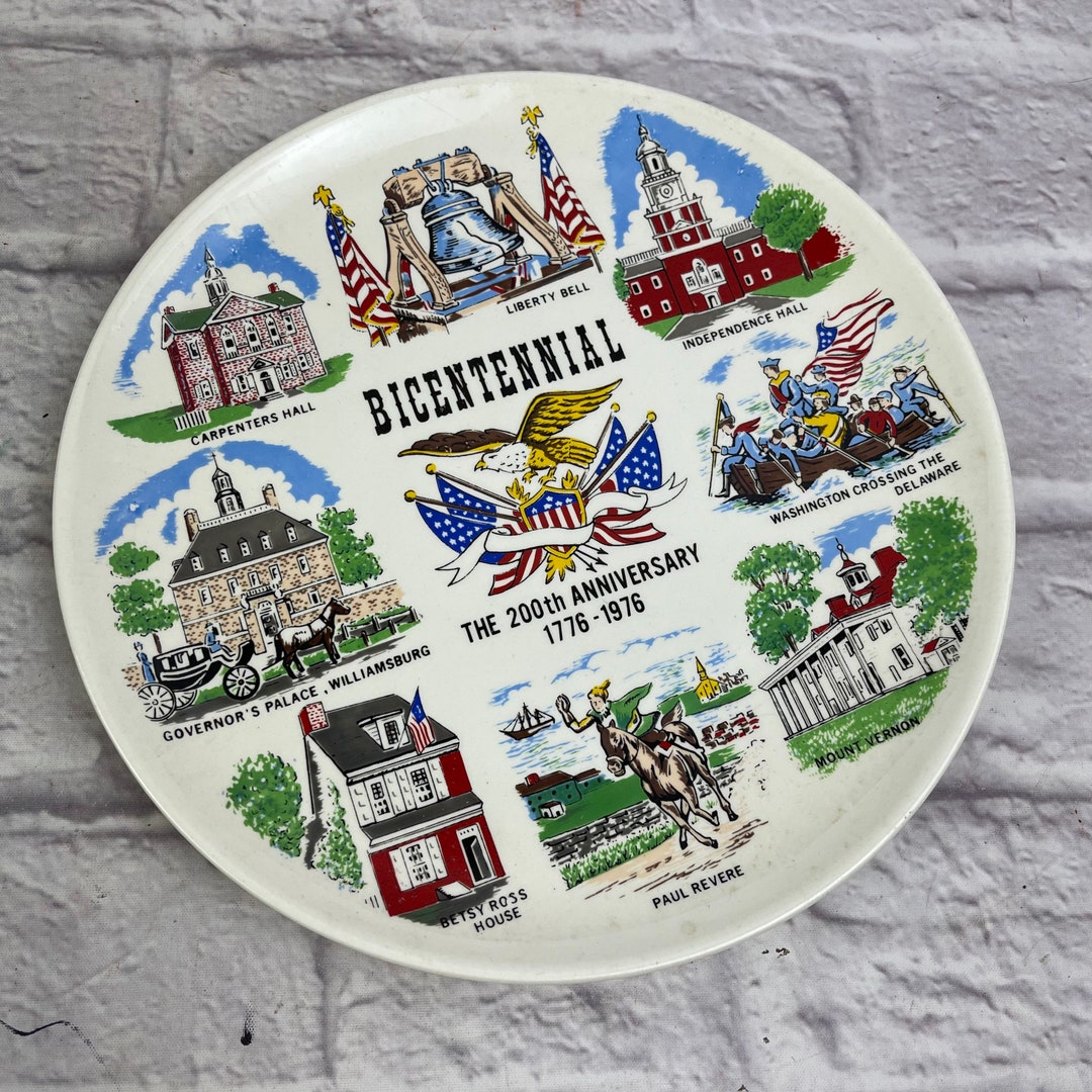Vintage Bicentennial Collector Plate the 200th Anniversary 1776-1976 - Etsy