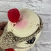 Vintage Sock Monkey With Red Nylon Ribbon at Neck and Pom Pom on Top of ...
