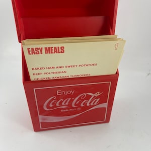 Vintage Coca Cola Recipe Box Coke Adds Life to Your Cooking - Etsy