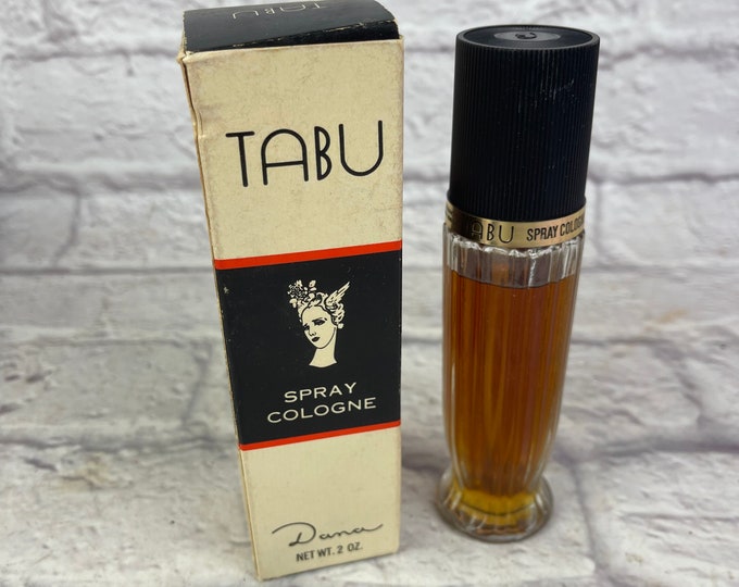 Vintage TABU Spray Cologne in Original Box by Dana Corporation - Etsy
