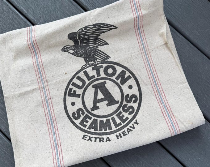 Vintage Fulton Seamless A Feedsack Grain Bag Seed Sacks With Stripes - Etsy