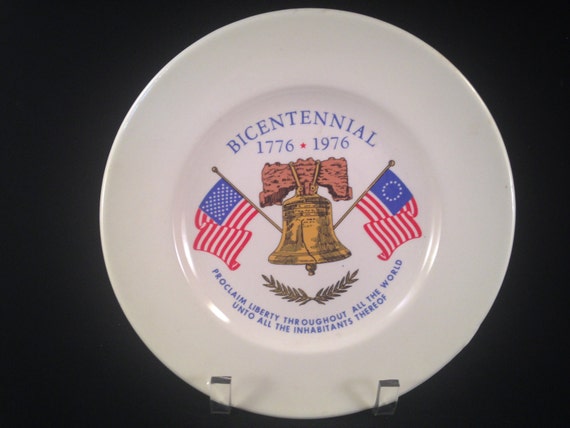 Collectibles Vintage Porcelain USA Bicentennial Plate Art ...