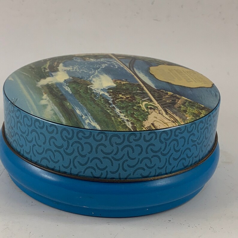 Vintage Souvenir of Niagara Falls & Rainbow Bridge Candy Tin From Riley ...