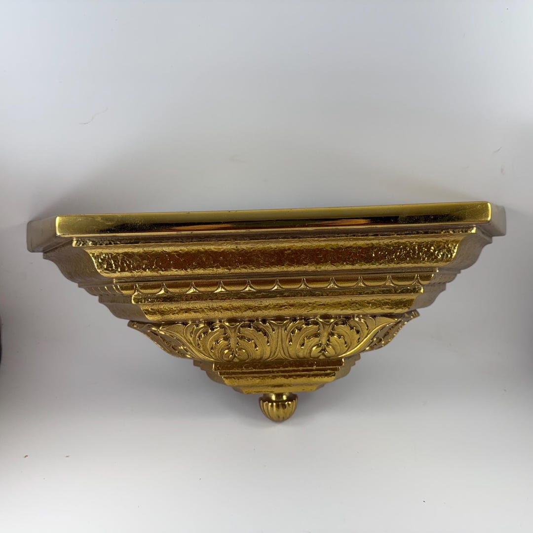 Vintage Bright Gold Homco Home Interiors Wall Shelf - Etsy