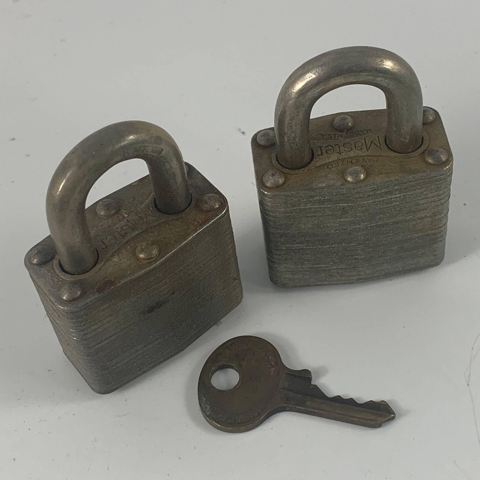 Pair of Vintage No. 5 Master Locks With 1 Key That Opens Both - Etsy