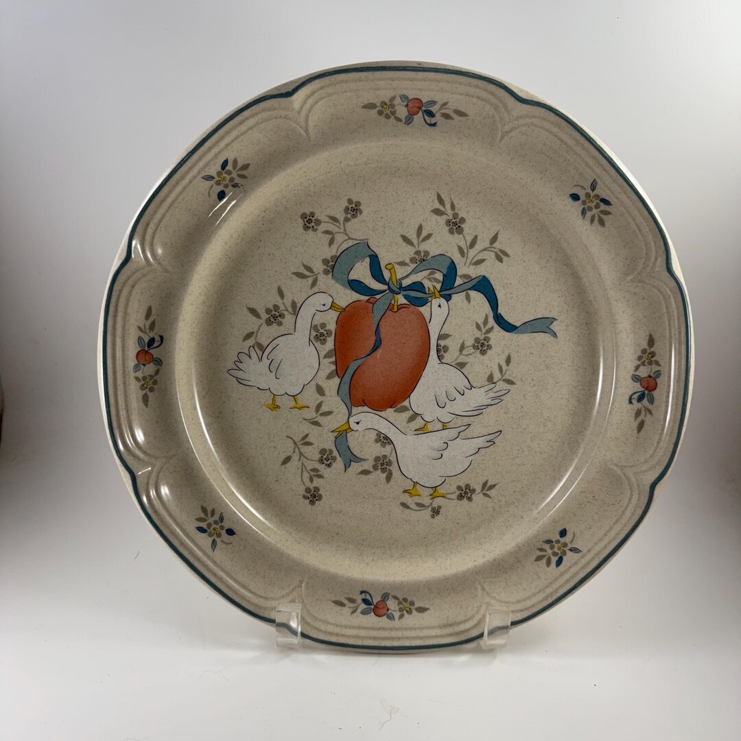 Vintage International China MARMALADE Stoneware Goose Geese 12" Inch ...