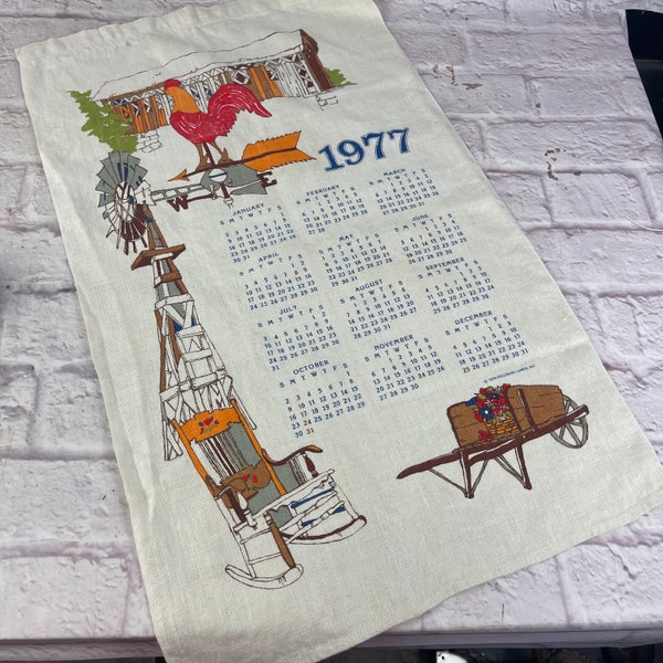 2025 Calendar Towel - Etsy