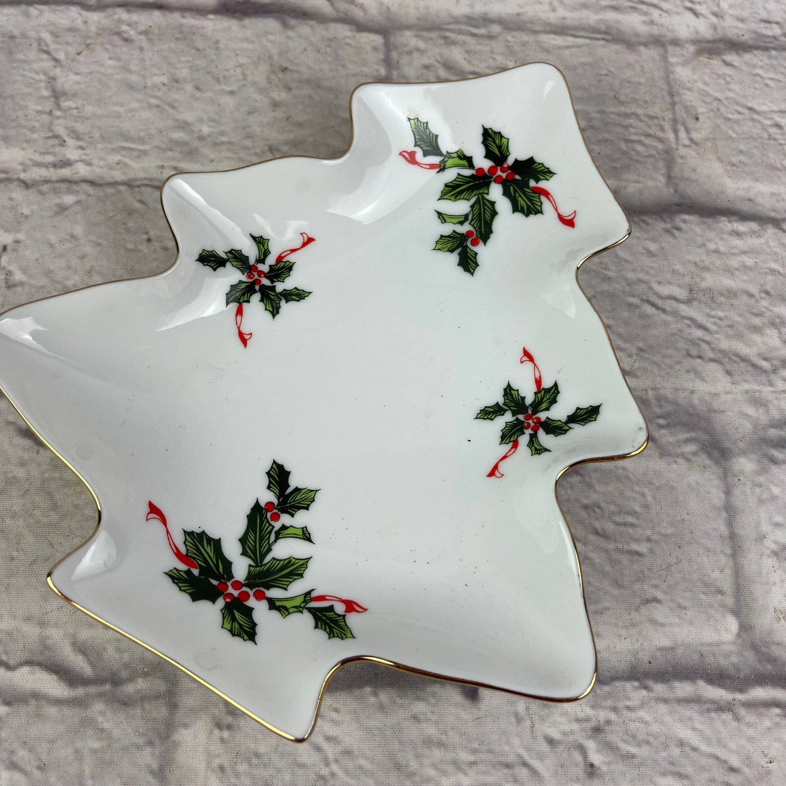 Vintage Lefton Christmas Tree Candy Dish - Etsy