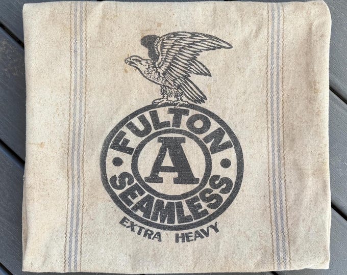 Vintage Fulton Seamless A Feedsack Grain Bag With Stripes - Etsy