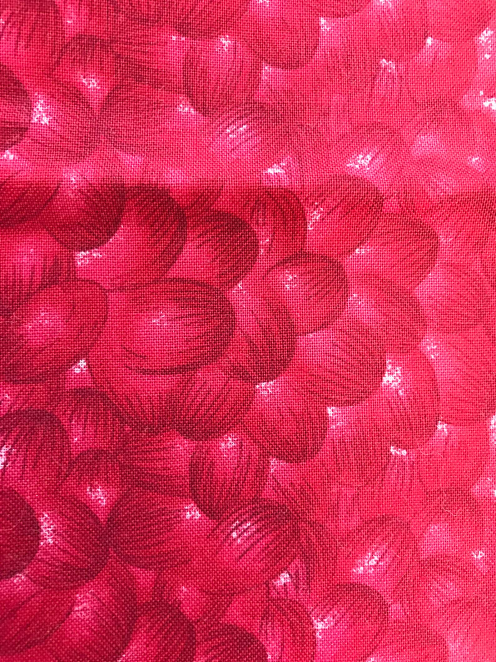 1 Yard of Red Abstract Print Cotton Fabric - Etsy