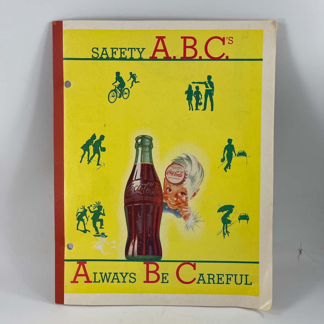 Vintage Coca Cola Safety Abc's Always Be Careful Notebook - Etsy