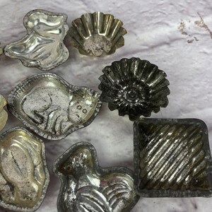 Lot of 14 Vintage Small Metal Candy Molds Cookie Cutters - Etsy