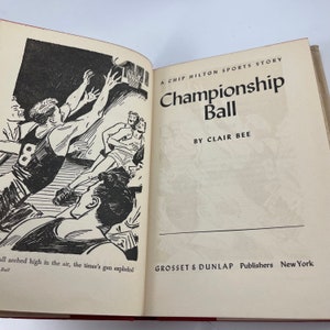 Vintage 1948 A CHIP HILTON Sports Story - Championship Ball by Clair ...
