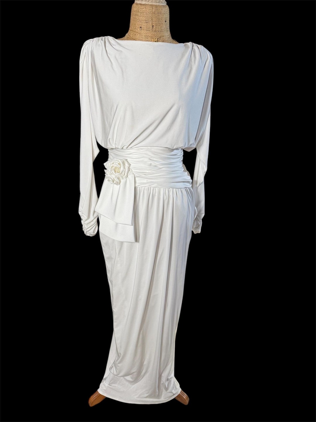 Vintage Ladies’ Size 10 Dessy Creations Long White Dress With ...