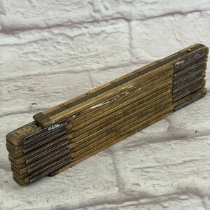 Vintage Old Wood Folding Tape Measure Extension Ruler Neat Patina - Etsy