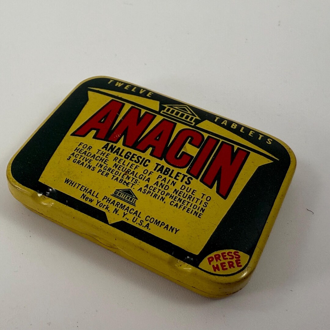 Vintage Anacin Aspirin Tin - Etsy