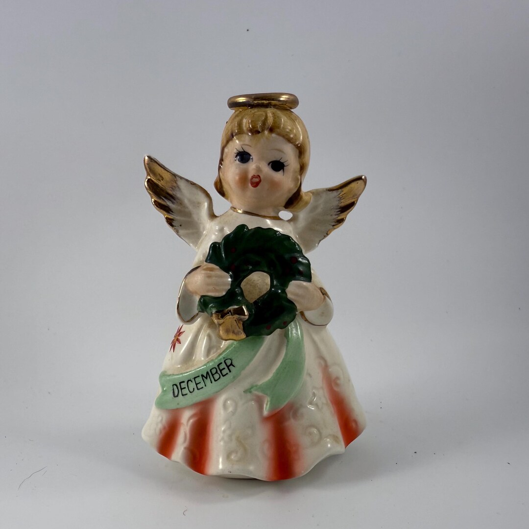 Vintage December Birthday Angel Figurine - Etsy