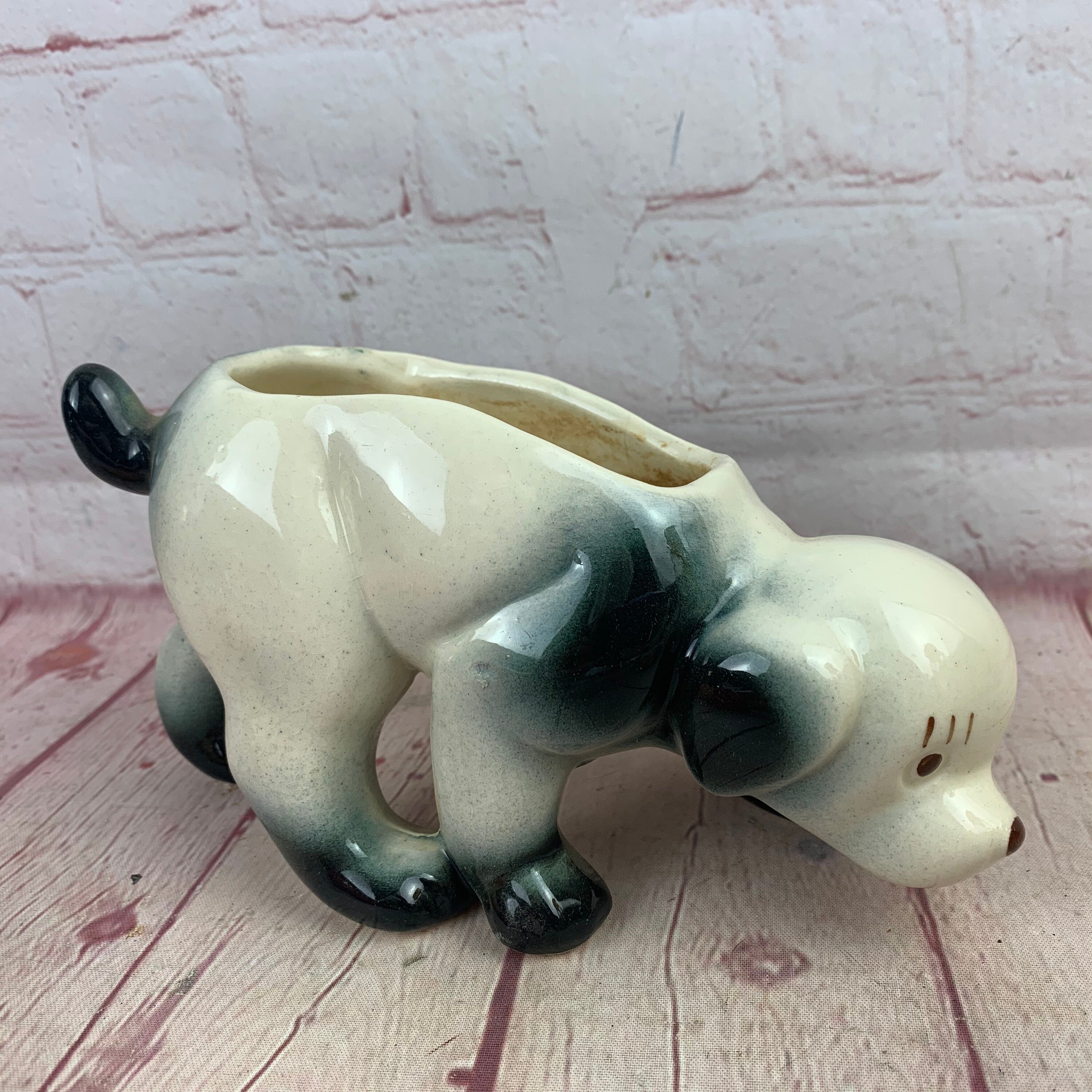 Home & Living Vintage Dog Sniffing Puppy Planter Planters & Pots ...