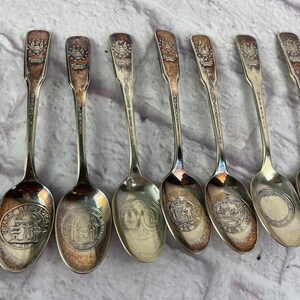 Set of 13 Vintage International Silverplate Bicentennial State ...