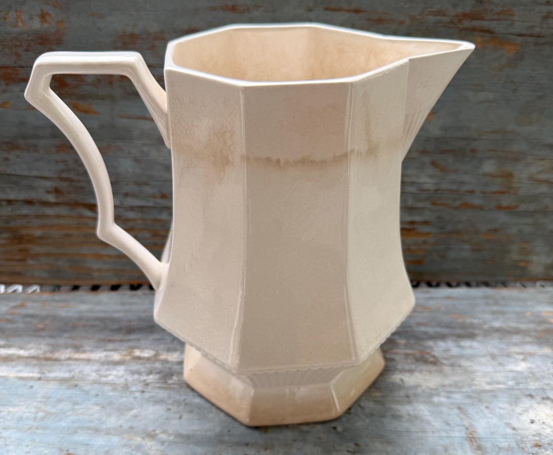 Vintage White Independence Ironstone Milk Pitcher - Etsy