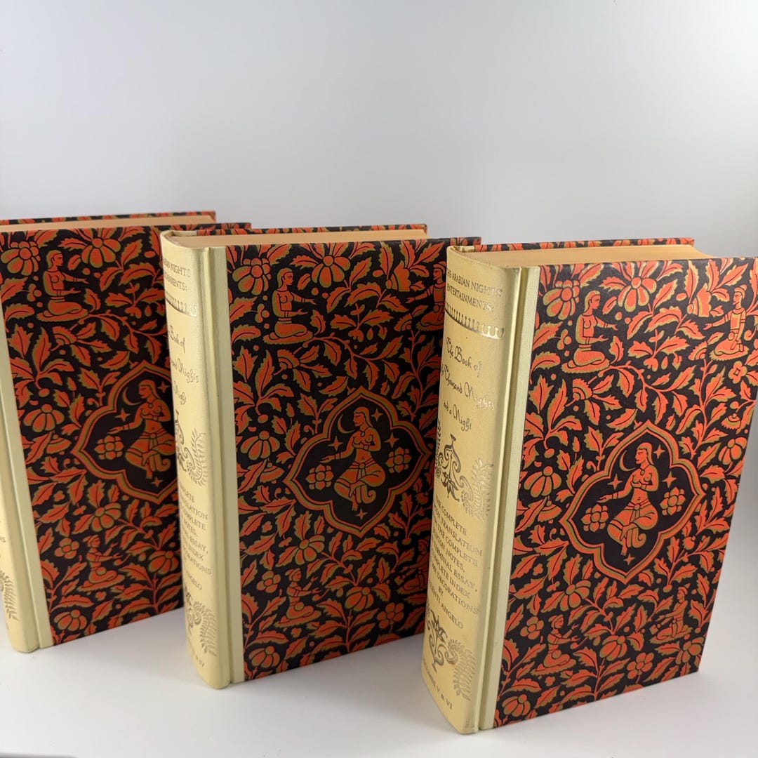 Vintage Three Volume Book Set the Book of the Thousand Nights and a ...