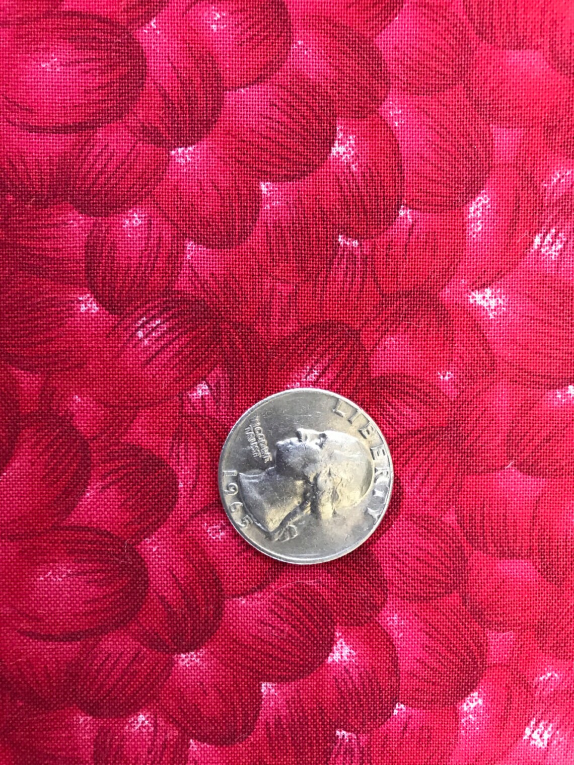 1 Yard of Red Abstract Print Cotton Fabric - Etsy