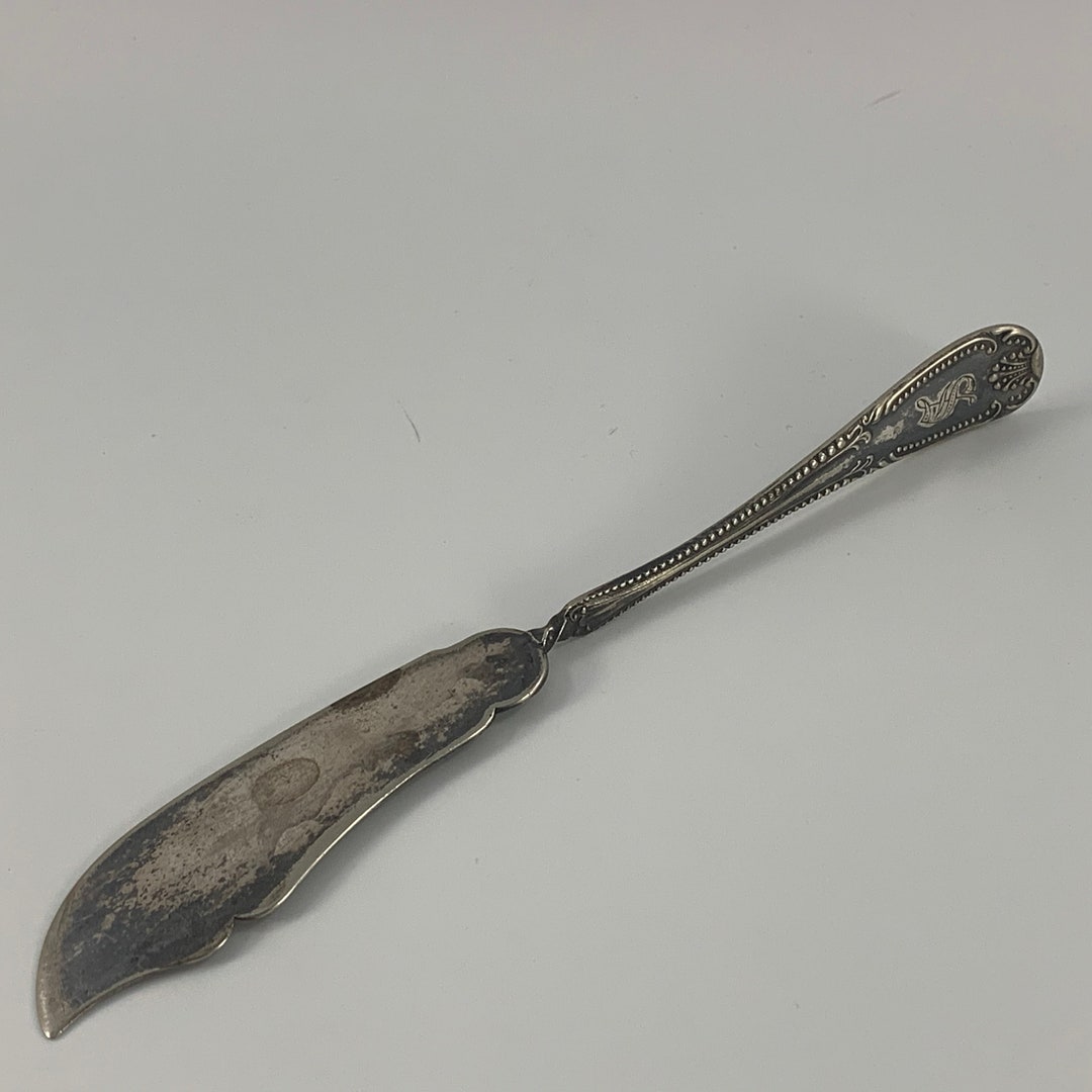 Vintage Silver Plate Butter Knife Monogrammed S - Etsy