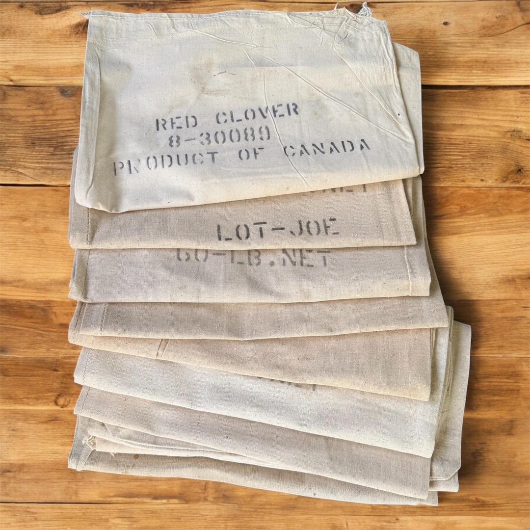 Lot of 10 Vintage Seed Sacks Feed Sacks Grain Seed Sacks - Etsy