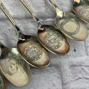 Set of 13 Vintage International Silverplate Bicentennial State ...