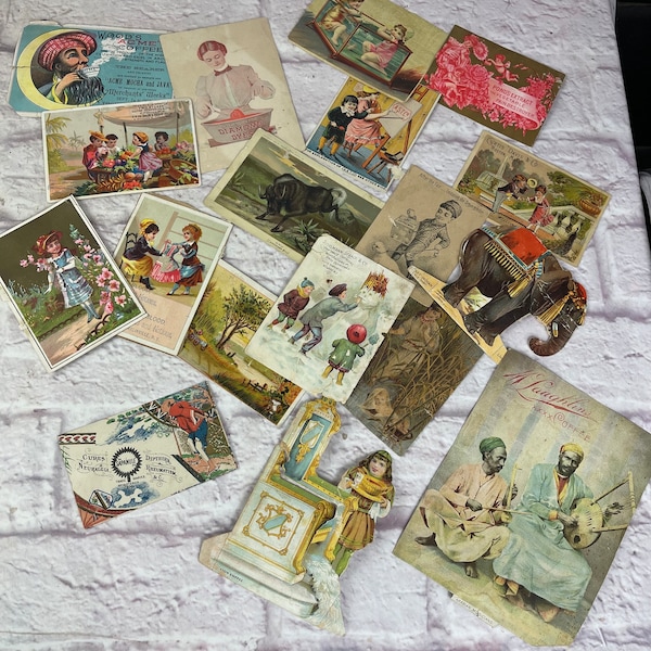 Antique Lot Trade Cards - Etsy