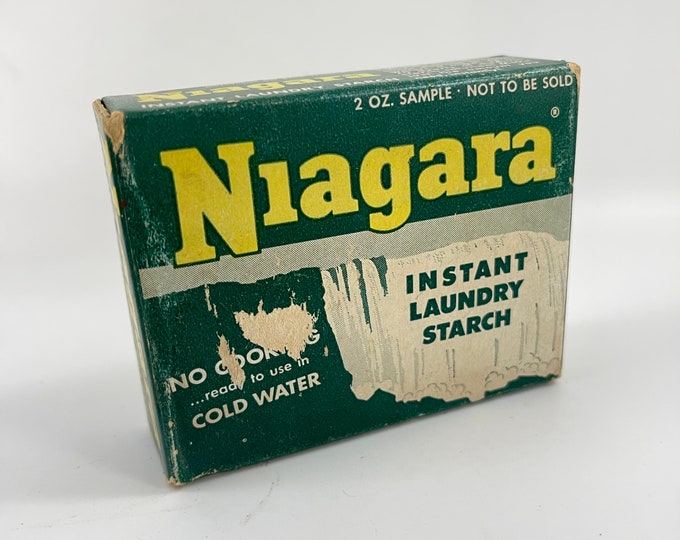 Vintage Unopened Box of Niagara Instant Laundry Starch 2 Ounce Sample ...