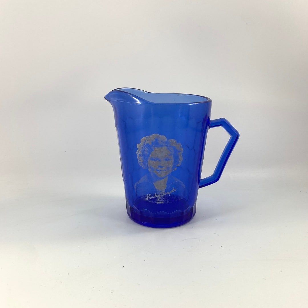 Antique/vintage 1930’s Era Hazel Atlas Cobalt Blue Glass Pitcher With ...