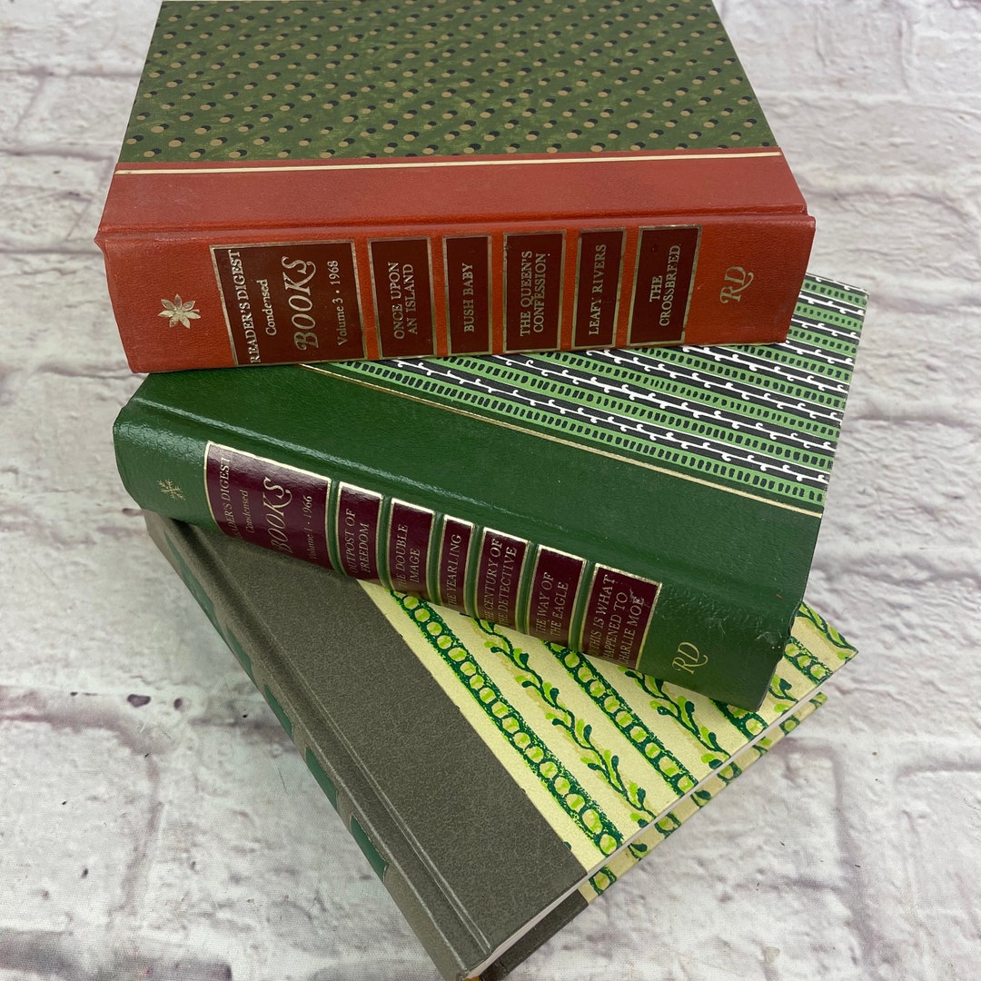 3 Vintage Reader Digest Books Beautiful Covers Decorative Book - Etsy