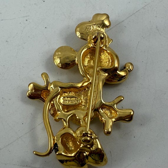 Vintage Napier Disney Gold Tone Minnie Mouse PIn - Gem