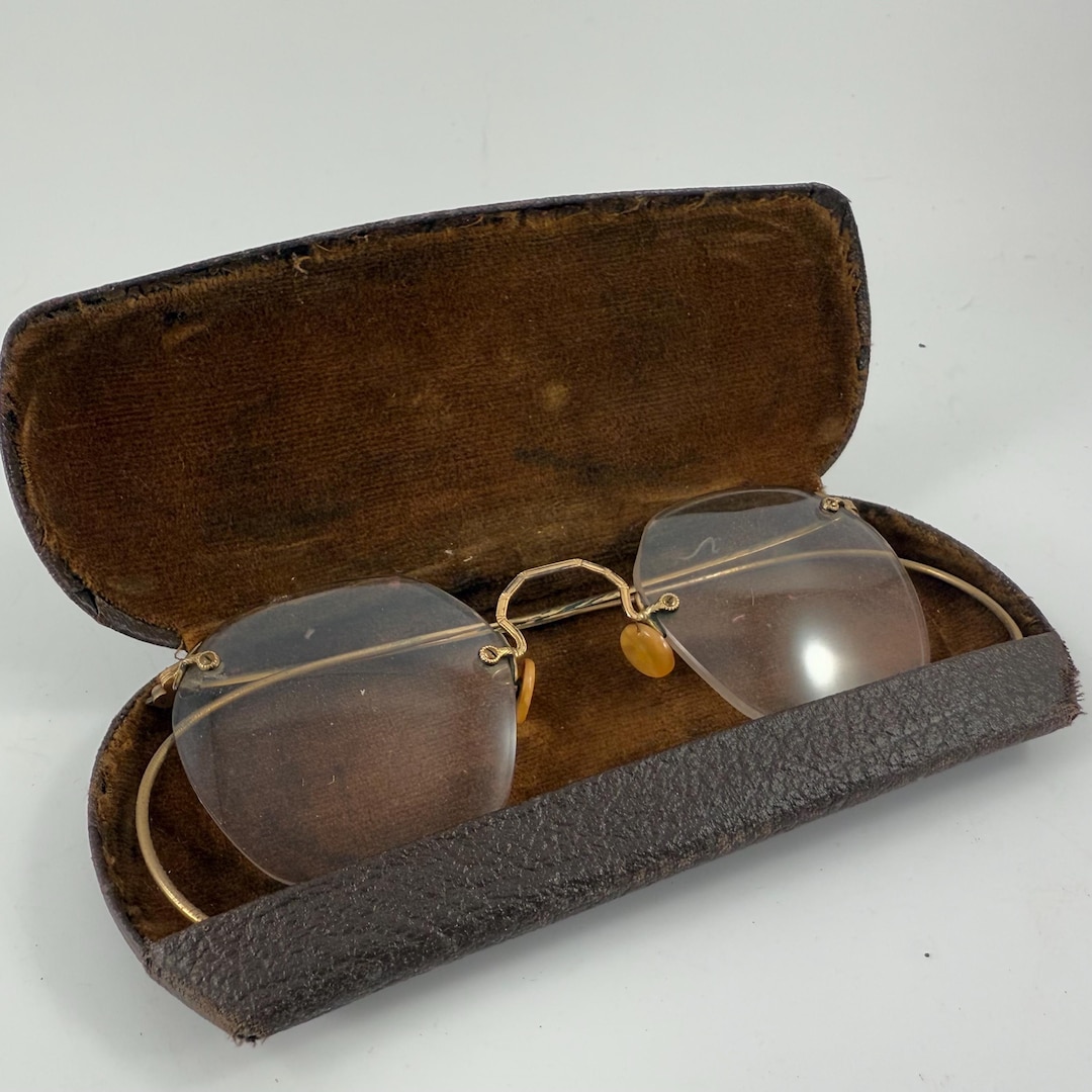 Vintage Gold Filled Eyeglasses Spectacles With Case - Etsy